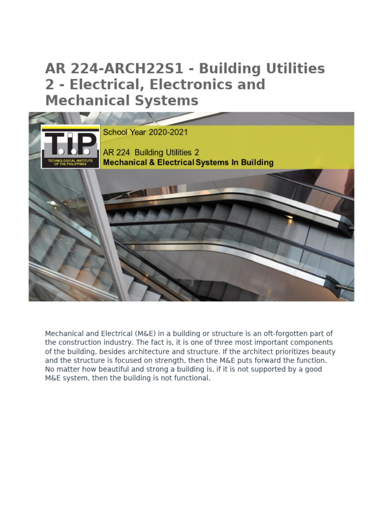 Building Utilities 2 Modules | PDF | Nuclear Physics | Electric Current
