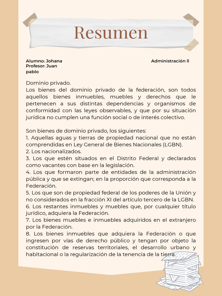 Resumen Dominio Privado | PDF