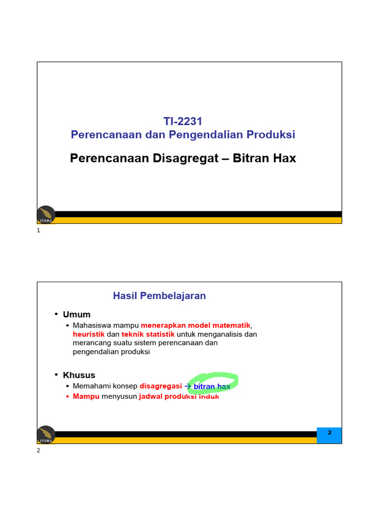 M05 - 2 - Diagregate Bitran Hax | PDF
