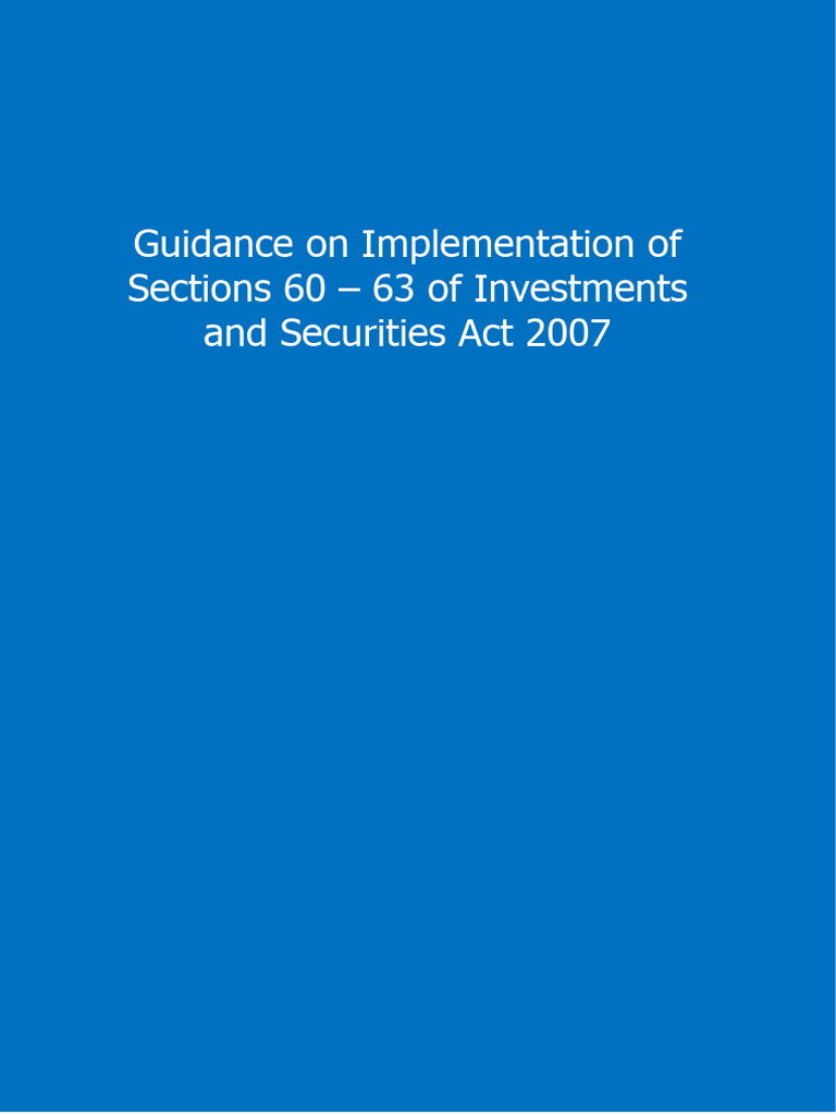 SEC-Guideline-on-Sec-60-63-of-ISA-2007 | PDF | Internal Control | Audit