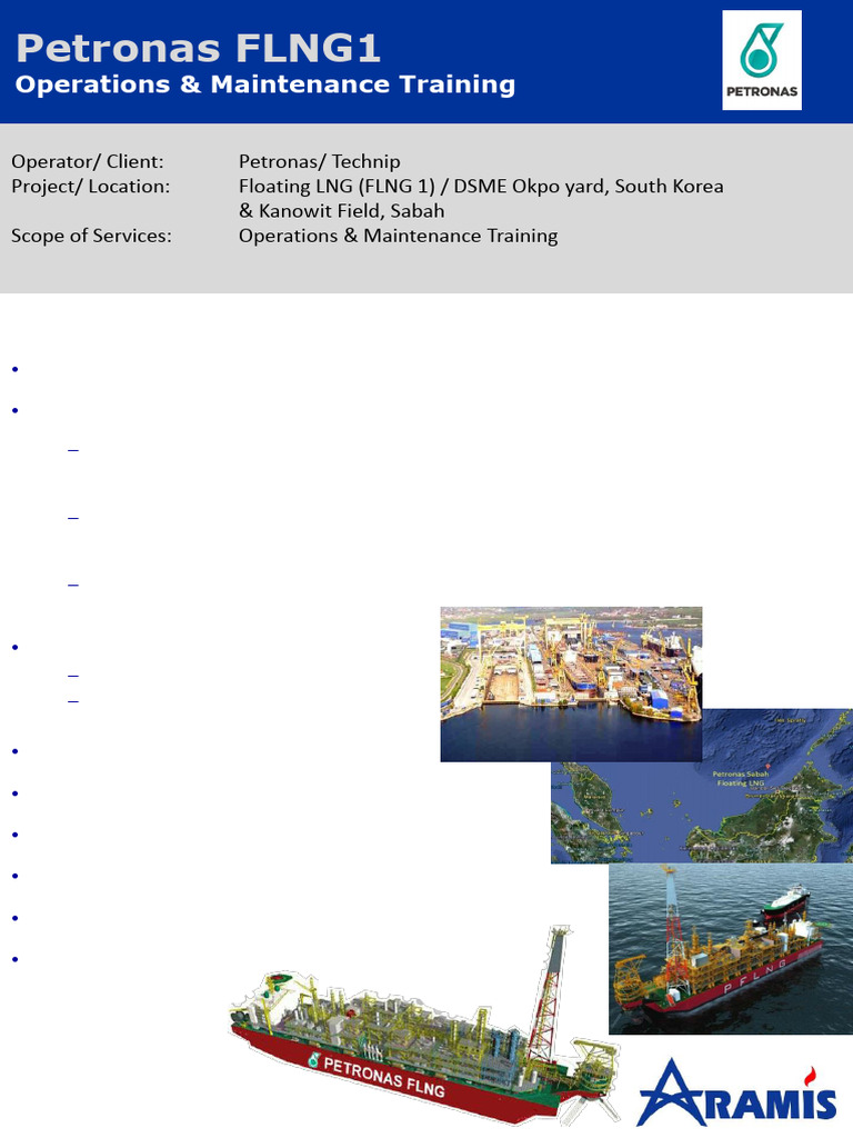 45 Petronas FLNG1 Malaysia Operations Maintenance Training | PDF