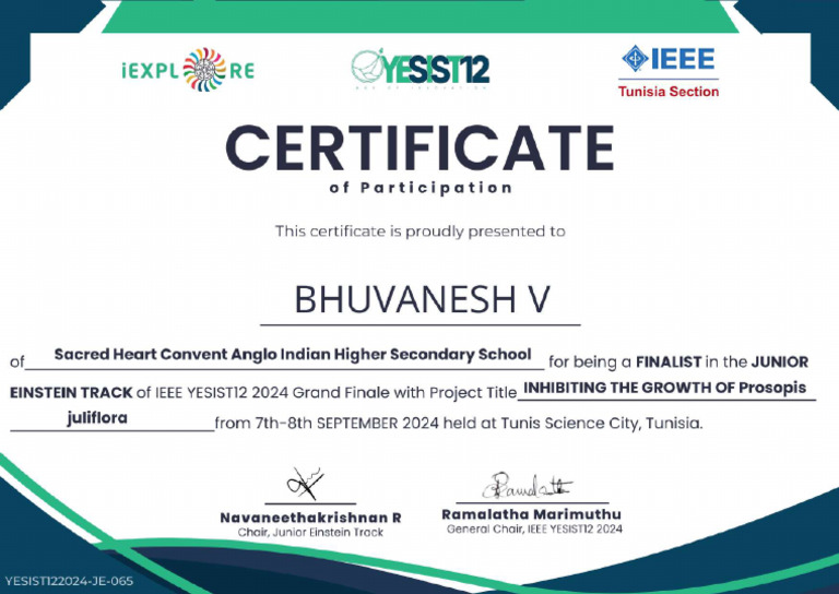 Bhuvanesh Certificate | PDF