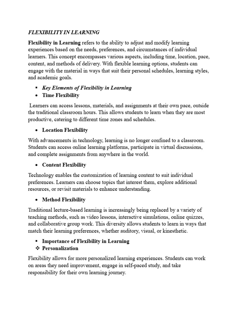 Flex in Learning Word Type | PDF | Learning | Education Theory