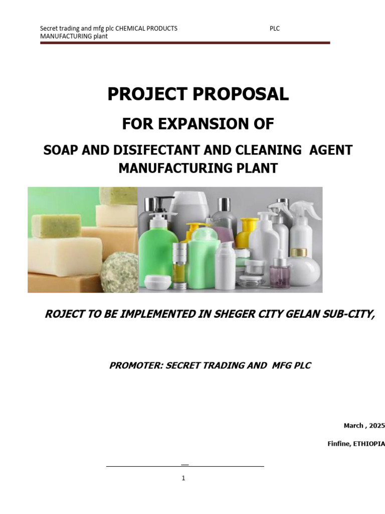 Expansion of Soap Manufacturing Plant | PDF | Economies