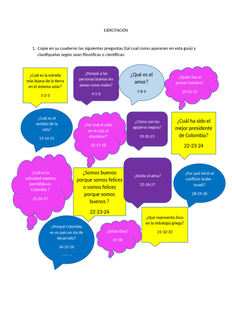 Preguntas Filosóficas y Científicas | PDF