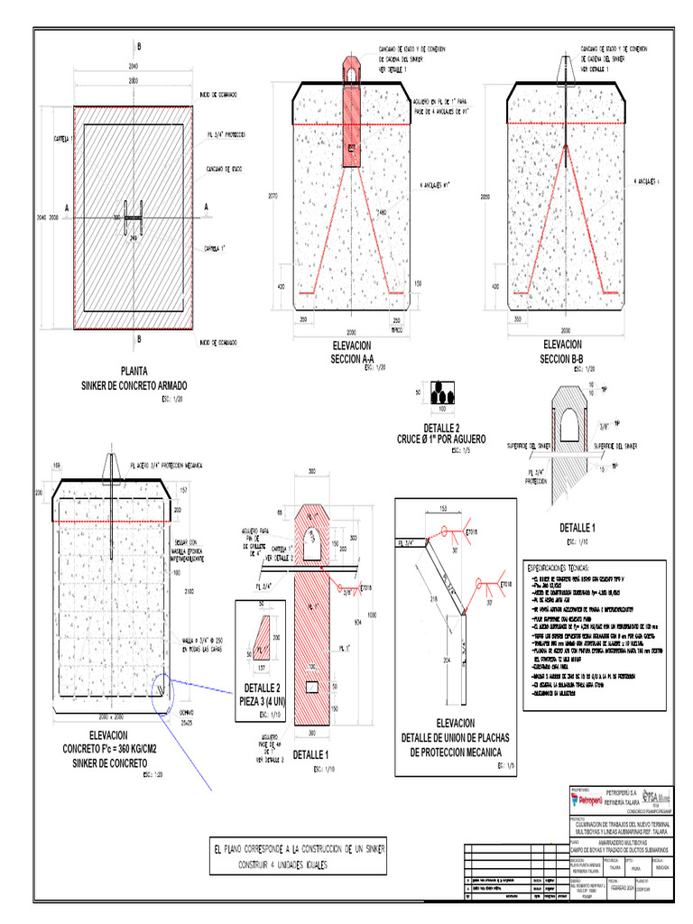 SINKER DE CONCRETO TALARA - Rev.B-Layout1 | PDF