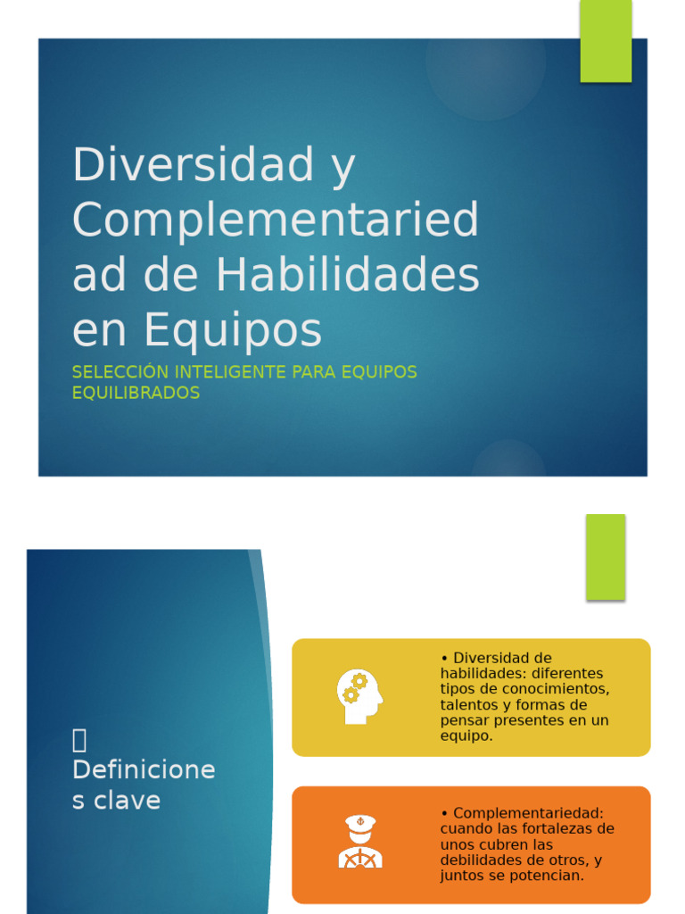 Diversidad y Complementariedad | PDF