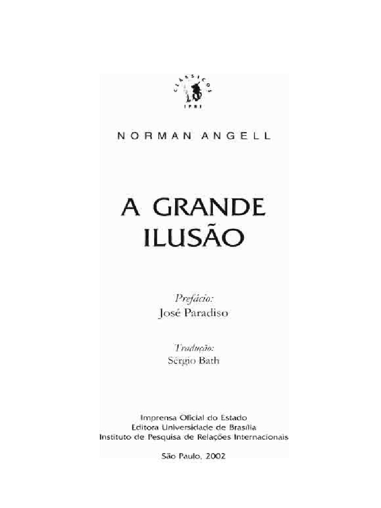 A Grande Ilusão - Norman Angell Cap. 3 | PDF | Economia | Alemanha