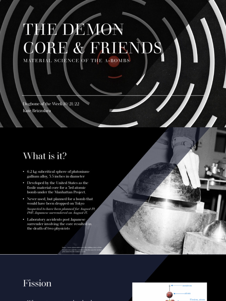 The Demon Core Dogbone of The Week Brizzolara | PDF | Nuclear Fission ...