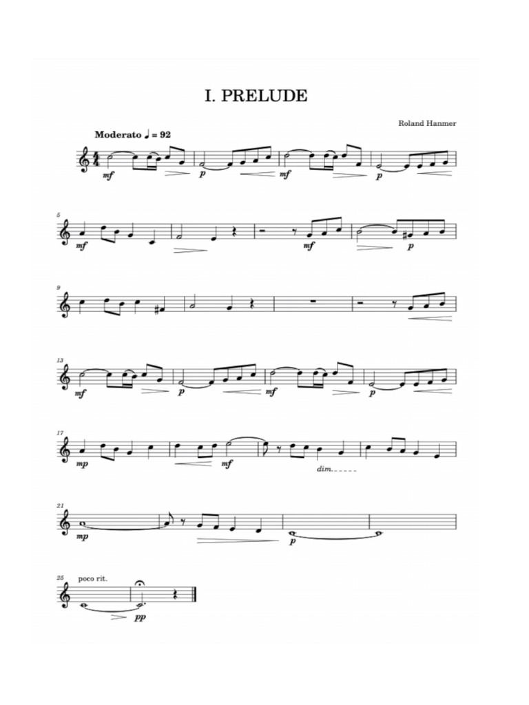 Ronald Hanmer SUITE For HORN | PDF