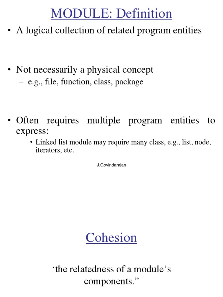 Cohesion | PDF | Modular Programming | Control Flow
