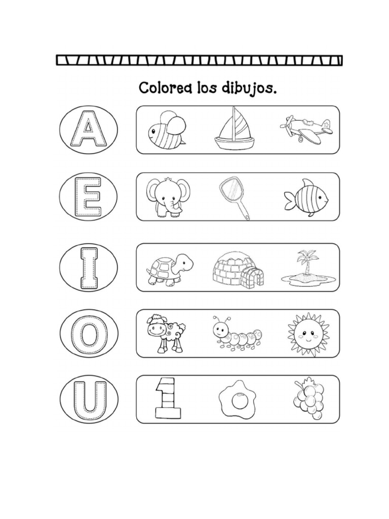 Sonido Inicial Vocales | PDF