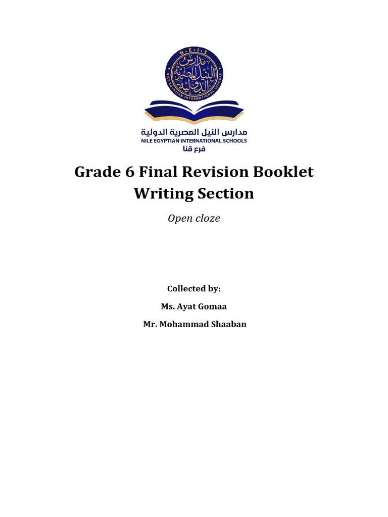 English Grade6 Revision W3 RevisionSheet5 Extra (Qena) | PDF | Coffee | Solar Energy