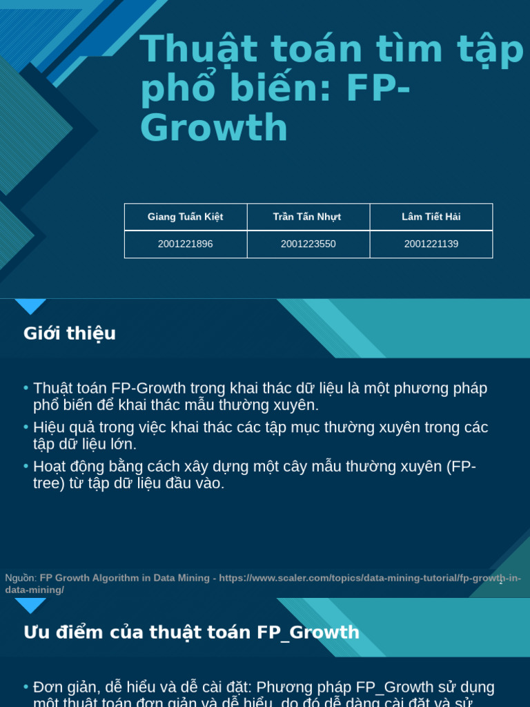 Thuật Toán Tìm Tập Phổ Biến FP-Growth | PDF
