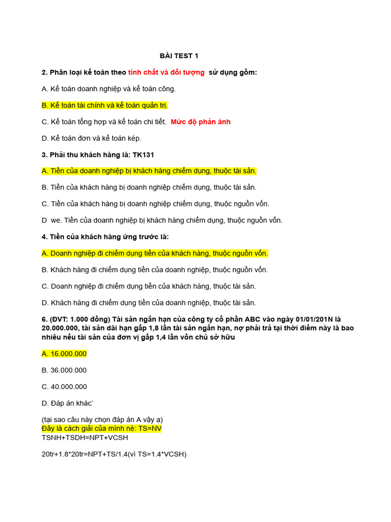 GIẢI ĐỀ NLKT | PDF