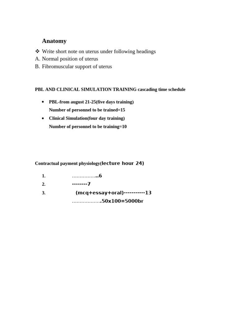 Contract HR Calculation | PDF