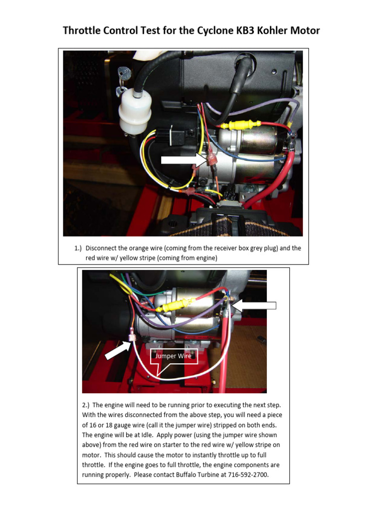 Throttle Test For KB3.KB4 Engine | PDF