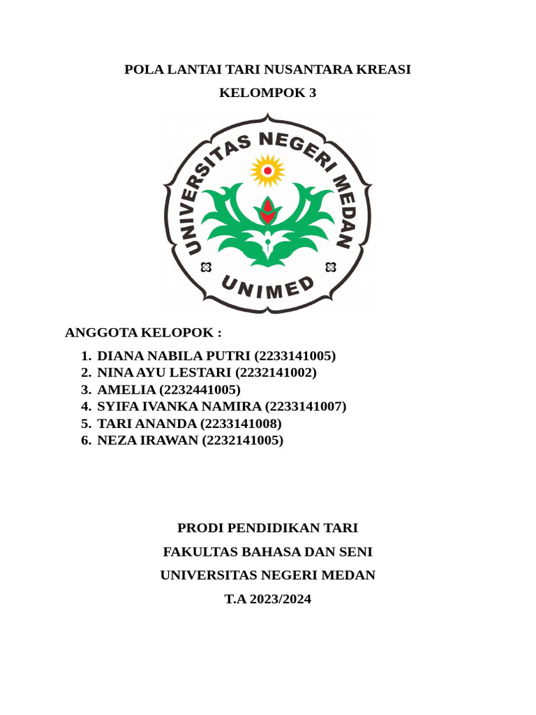 POLA KREASI SULANJANA KEL3 Salinan | PDF