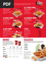 Full Menu Raising Cane's | PDF | Drink | Foods