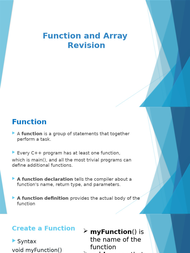 Revision On Function | PDF | Programming Paradigms | Software Development
