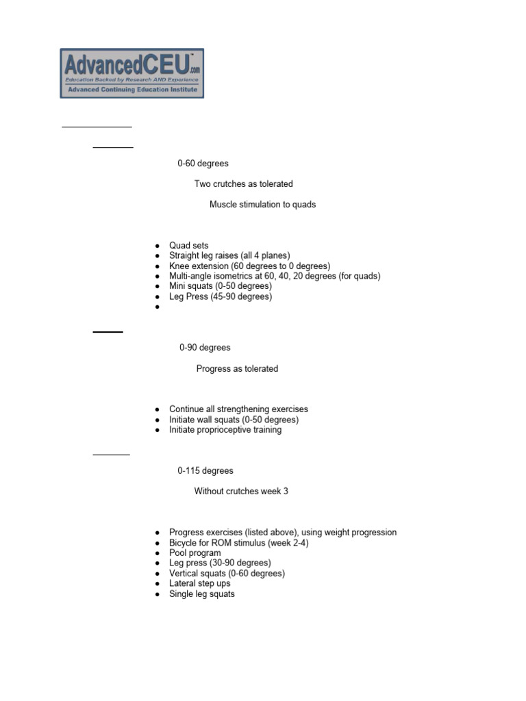 Nonoperative PCL Injury | PDF | Anatomical Terms Of Motion | Strength ...