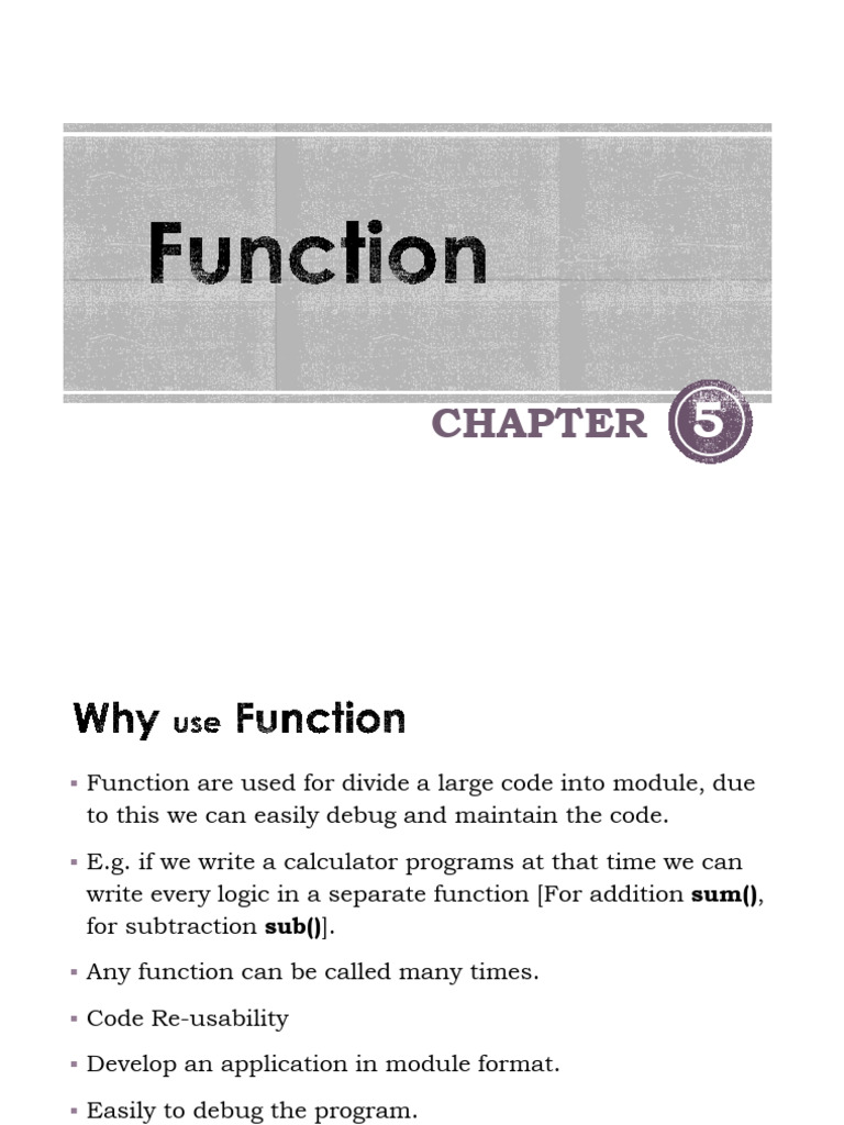 ECEG 1052 CHapt-5 C++ Best-5 | PDF | Integer (Computer Science) | Namespace