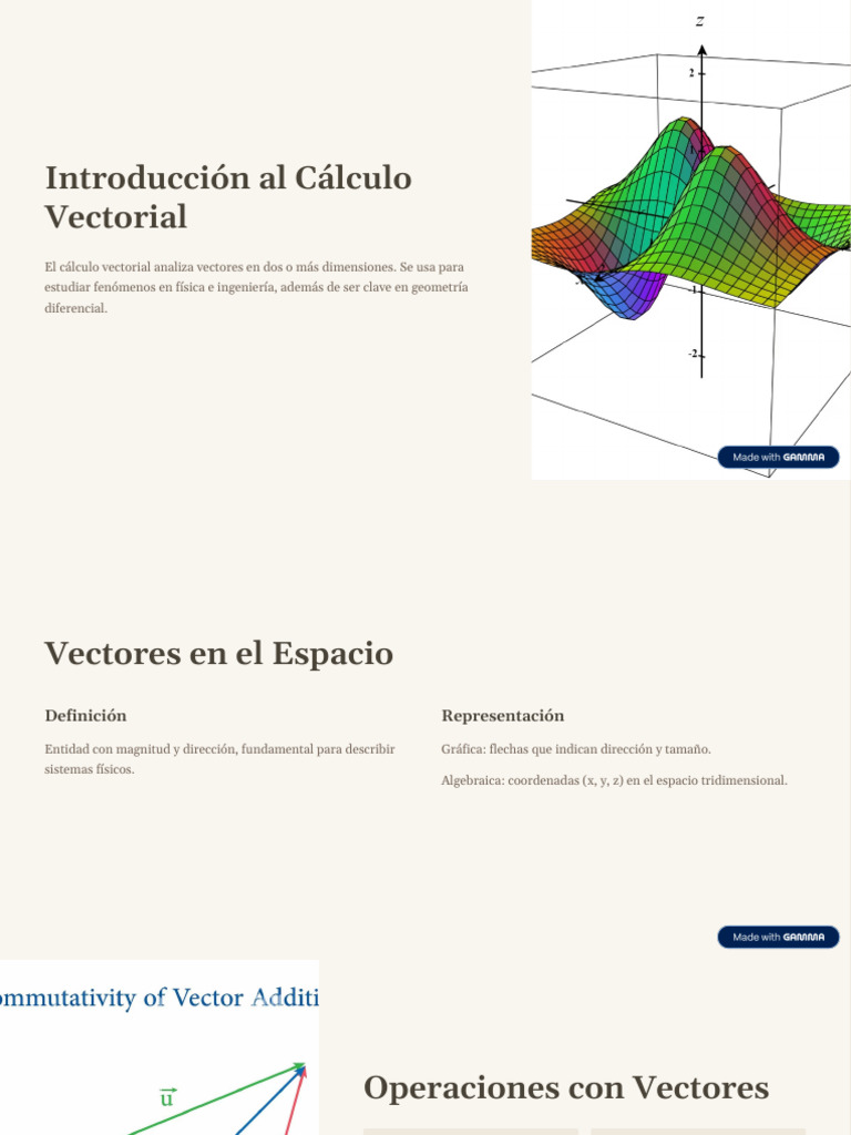 Introducción al Cálculo Vectorial | PDF | Vector Euclidiano | Degradado