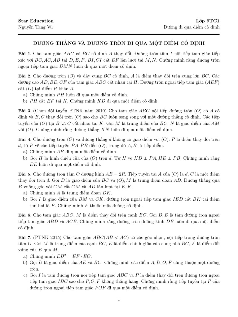 Duong Qua Diem Co Dinh Phan 2 | PDF
