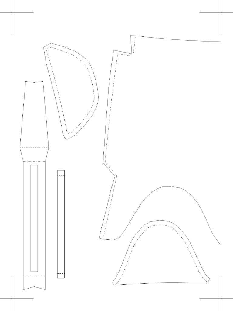 Republic Commando Left Gauntlet Foam Templates by Foam Armory | PDF
