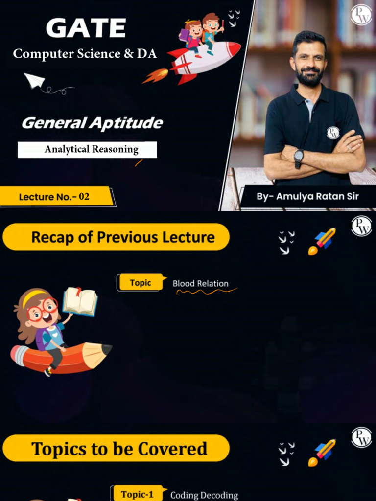 2 Analytical Reasoning 02 - Class Notes | PDF