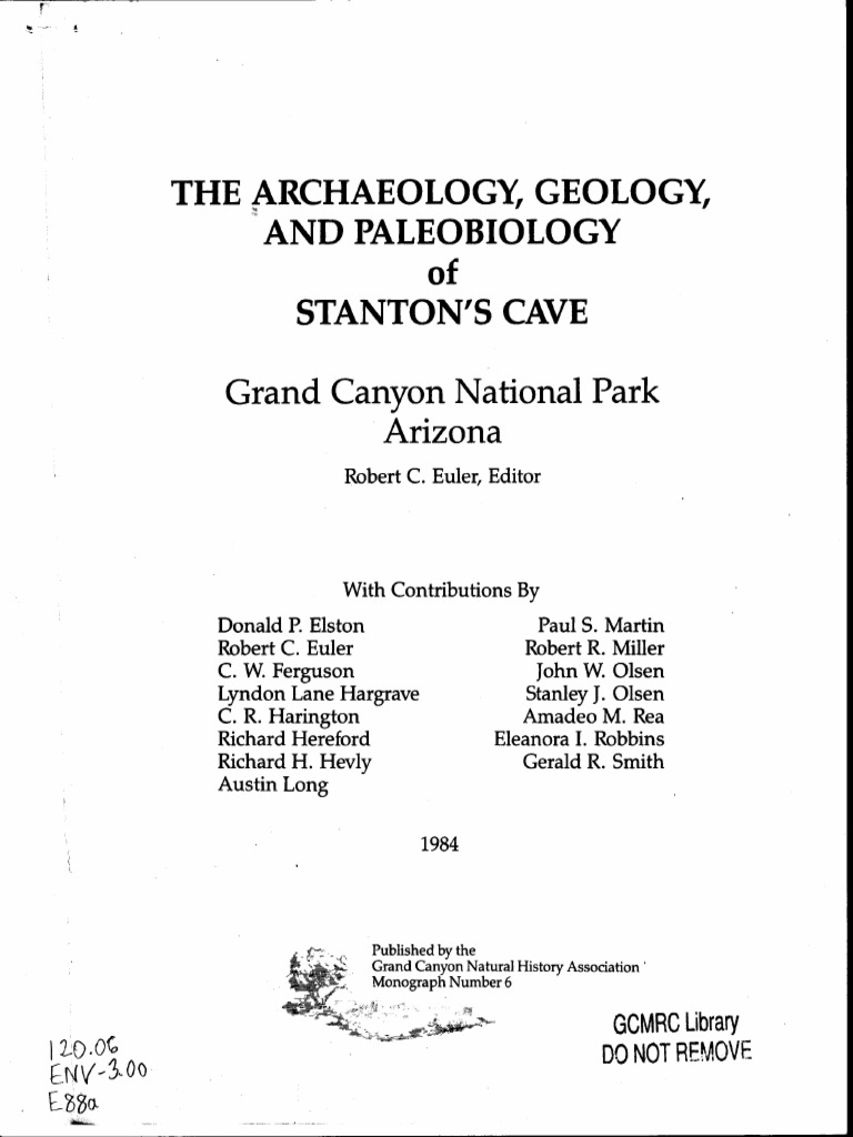 Stanton's Cave | PDF