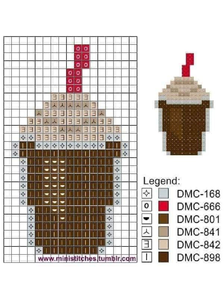 Frou-Frou Coffee 1 Cross Stitch Pattern | PDF