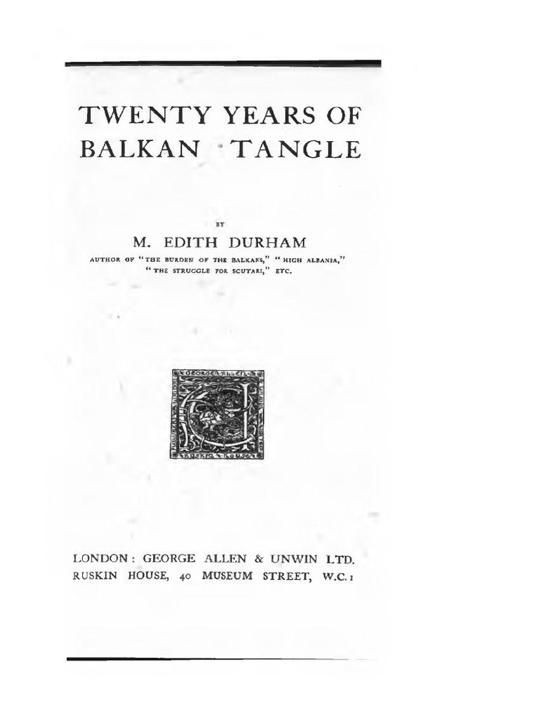 Edith Durham | PDF | Montenegro