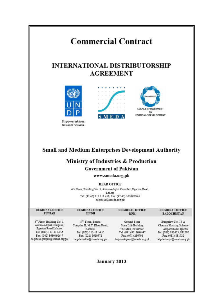 International Distributorship Agreement | PDF | Indemnity | Justice