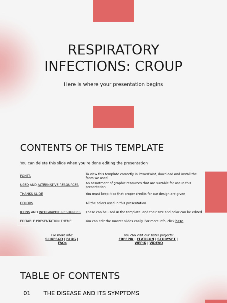 Respiratory Infections - Croup by Slidesgo | PDF | Medical Diagnosis ...