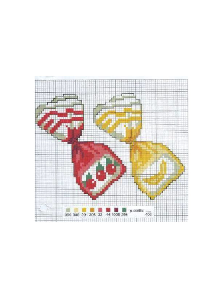 Granny Candies Cross Stitch Pattern | PDF