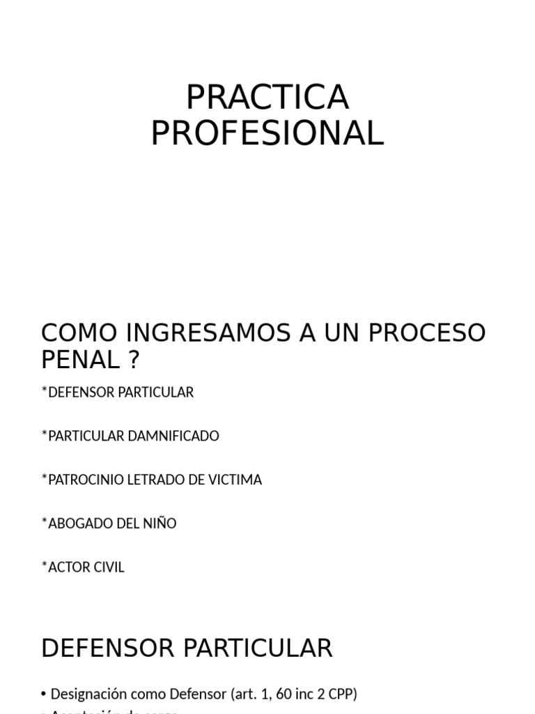 Abogado Particular | PDF