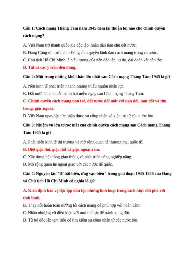 Câu hỏi LSD | PDF