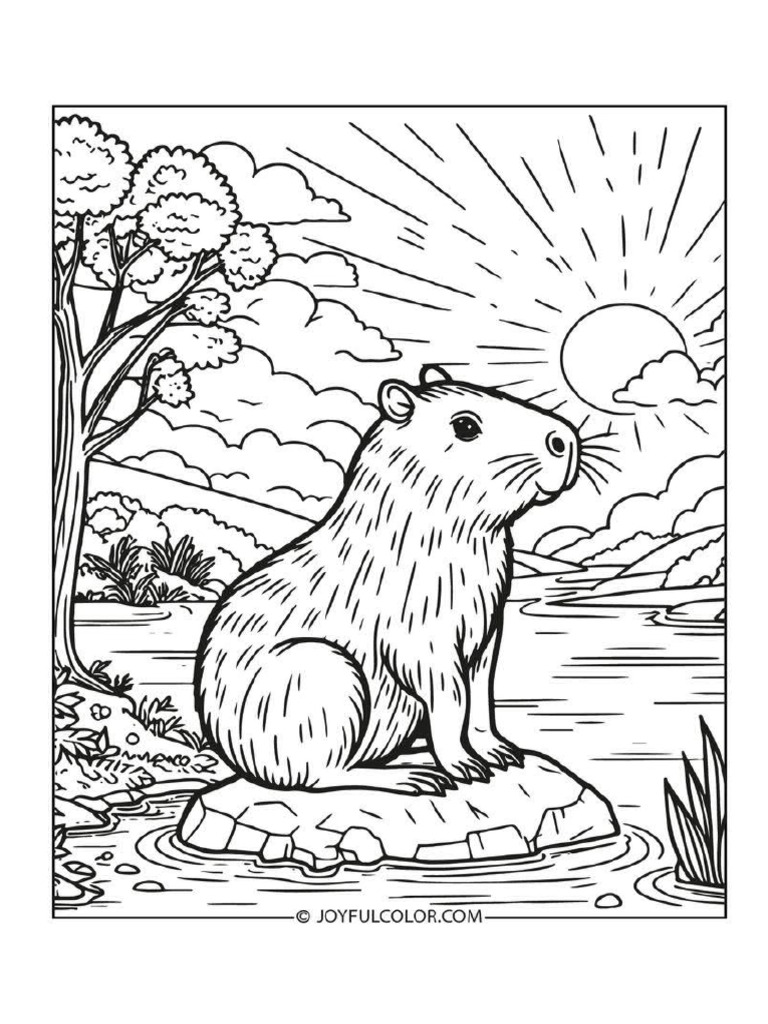 Capibara colorear 1° A | PDF