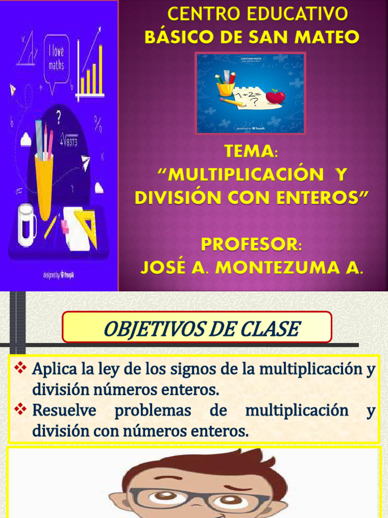 Ejercicios de Multiplicación y División Enteros | PDF | Entero ...