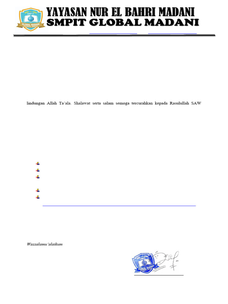 0285 - Surat Pemberitahuan Instruksi Pembuatan Soal PSAJ (2024-2025) | PDF