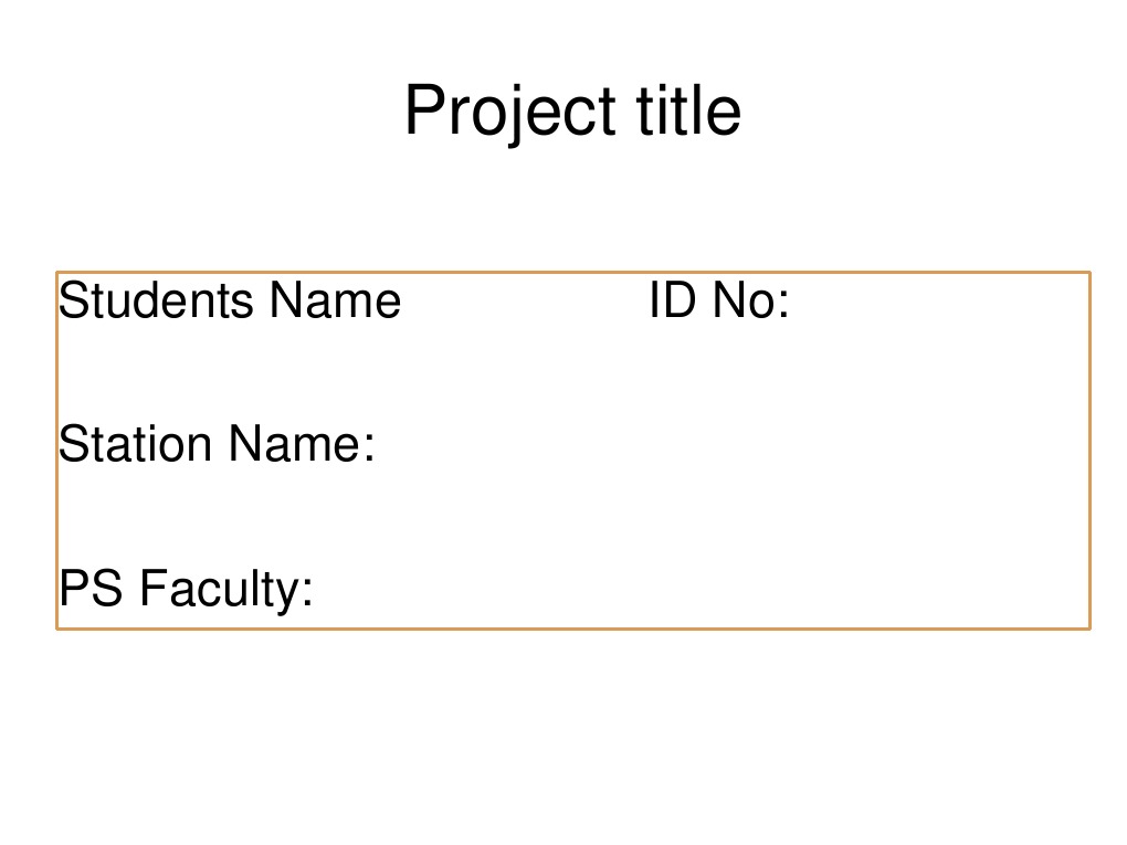 Project Presentation Guidelines | PDF