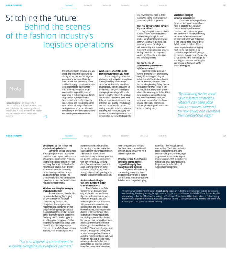 Maersk_Deep-Dive_Interview_Hanish Singla | PDF | Logistics | E Commerce
