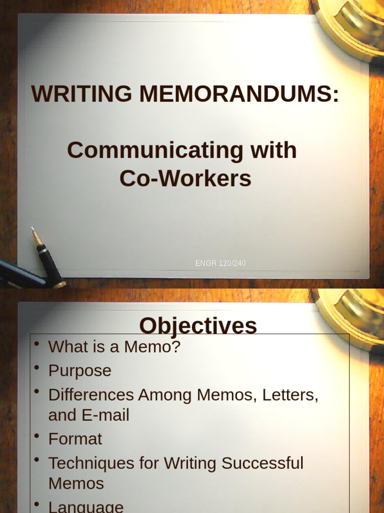 Writing Memorandum | PDF | Memorandum | Human Communication