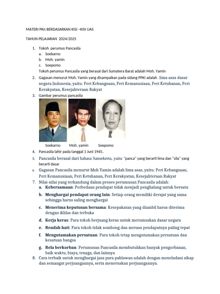 RANGKUMAN MATERI PKN | PDF