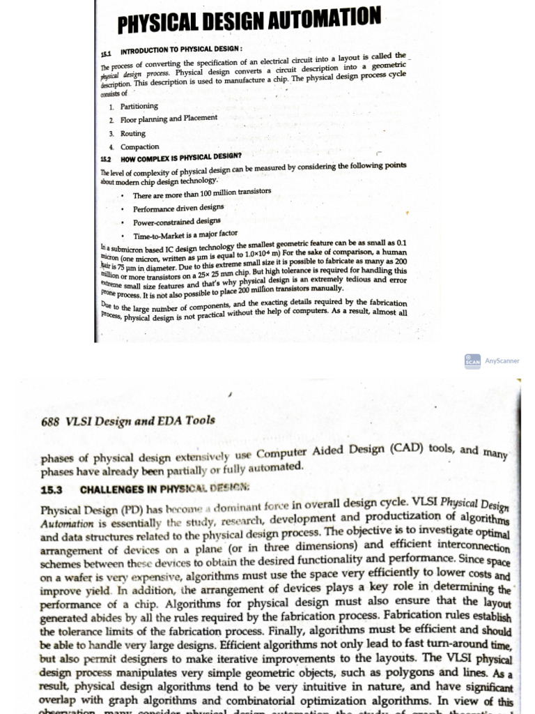 VLSI DESIGN AUTOMATION Unit 2 and 3 | PDF