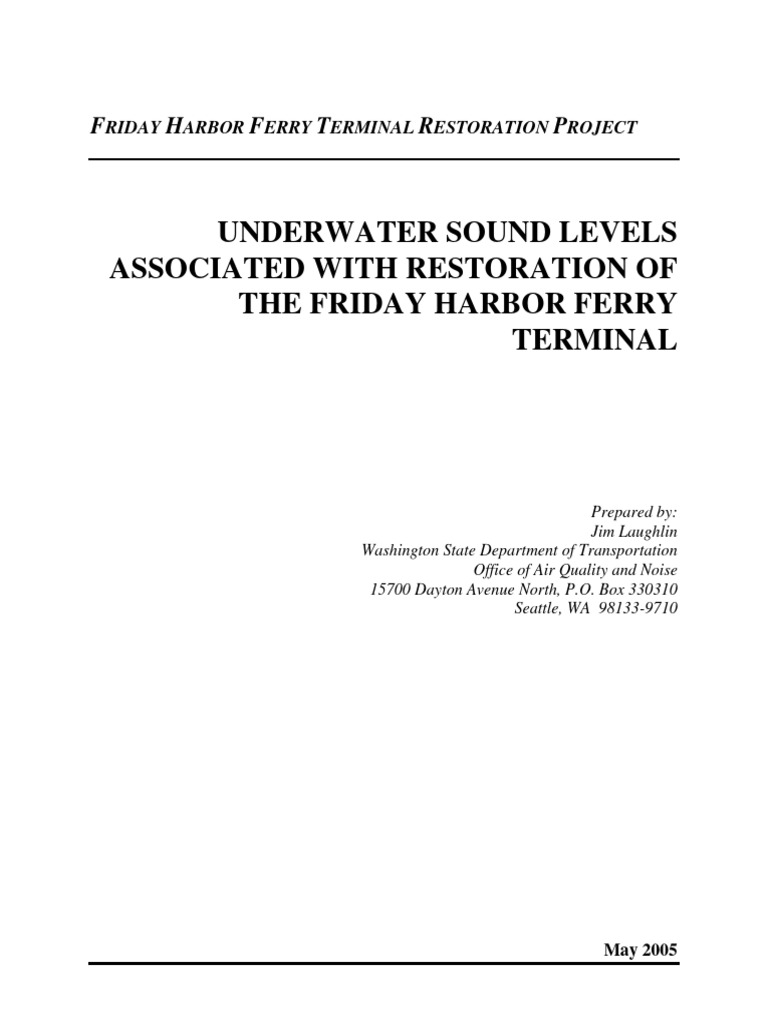 Friday Harbor Terminal | PDF