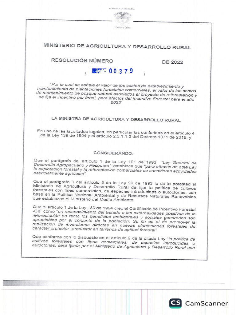 Resolución 000379 de 2022 | PDF