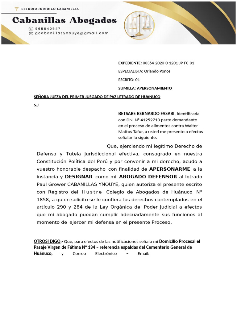 Alimentos Betsabe Bernardo | PDF