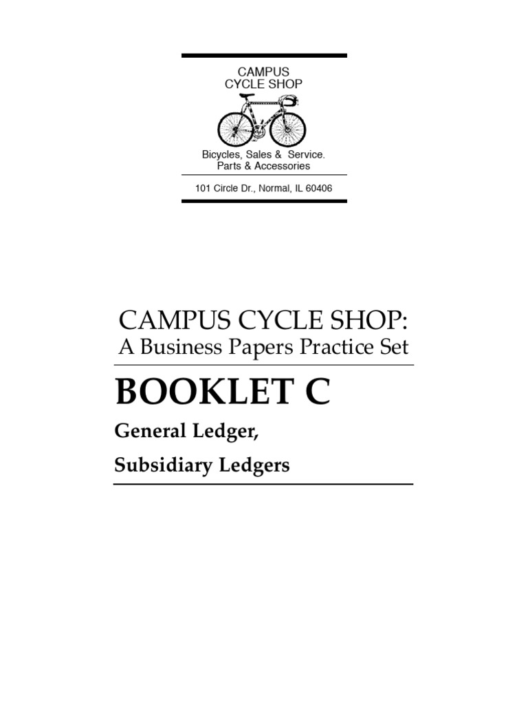 Campus Cycle Booklet C | PDF | Debits And Credits | Expense